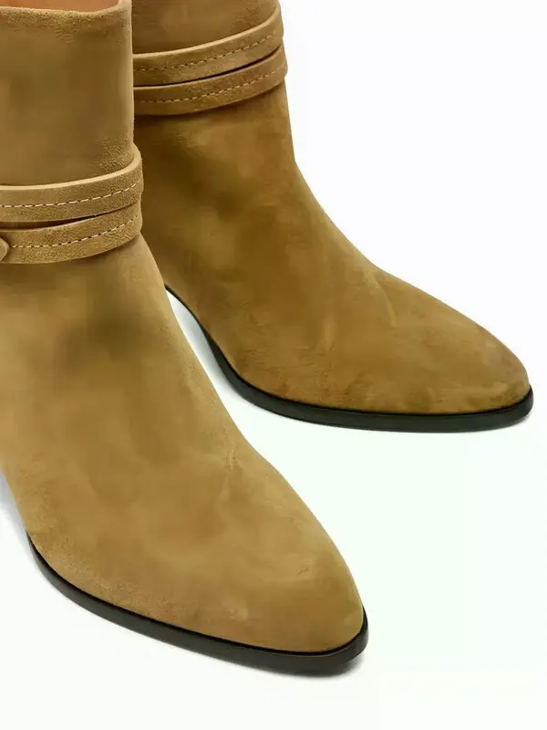 Isabel Marant Étoile Meyli Strap Ankle Boots - Neutrals
