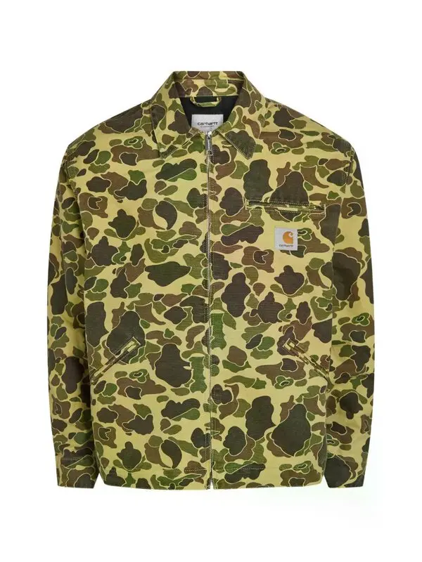 Carhartt Work In Progress Camouflage Duck Detroit Jacket - Green