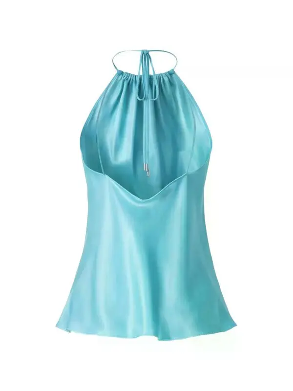 Pinko Halter-neck Top With Tie Straps