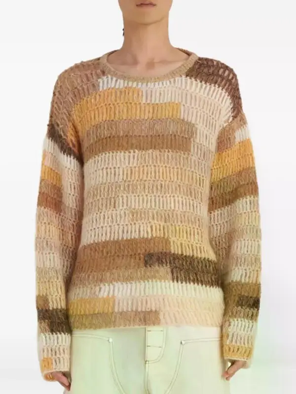 Études Studio Patchwork Knit Jumper