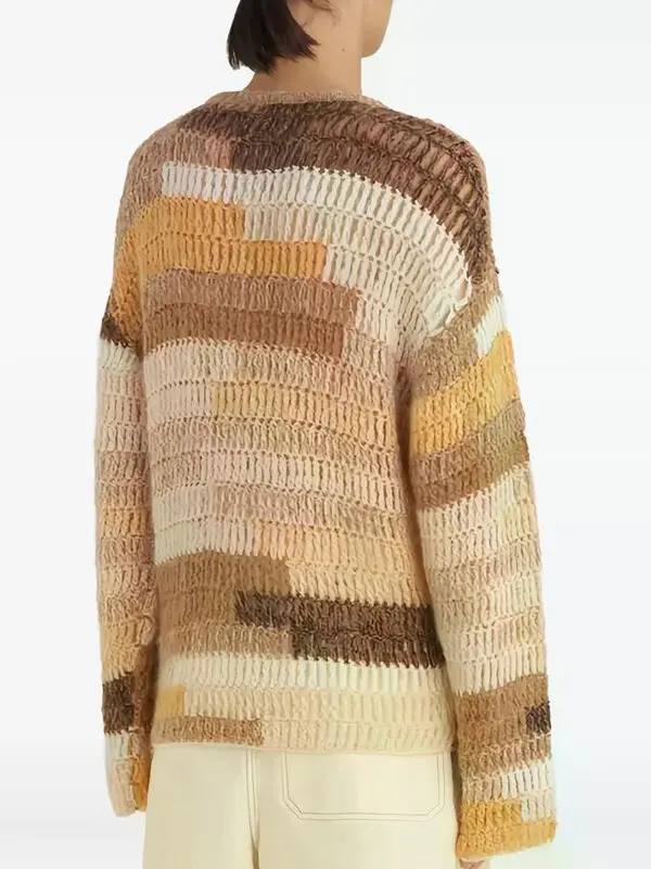 Études Studio Patchwork Knit Jumper