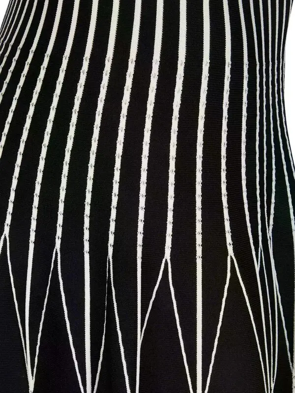 Elisabetta Franchi Knitted Geometric Midi Skirt