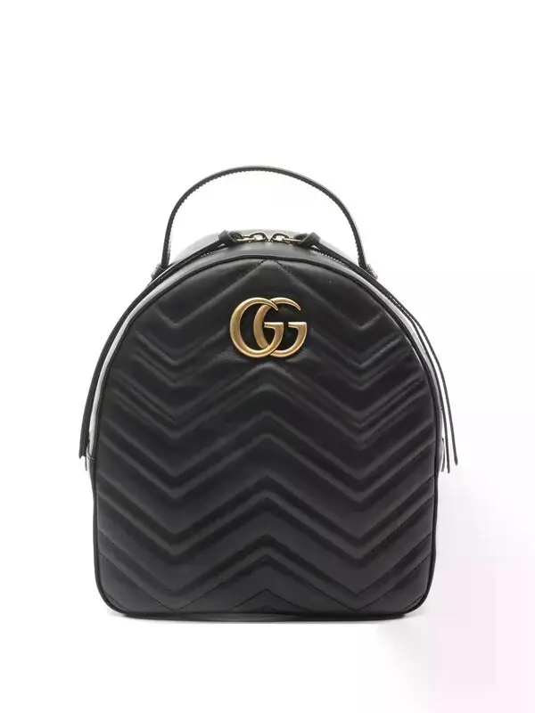 Gucci Gg Marmont Chevron Backpack