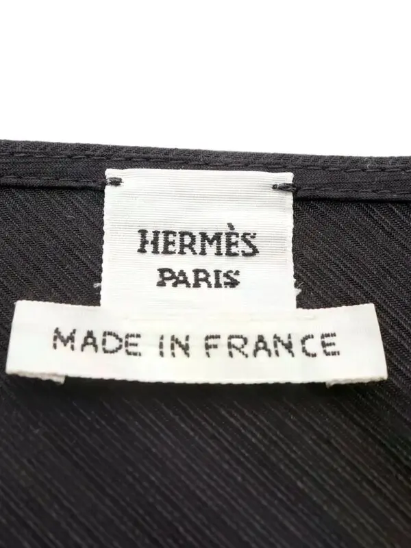 Hermès V-neck Belted Mini Dress