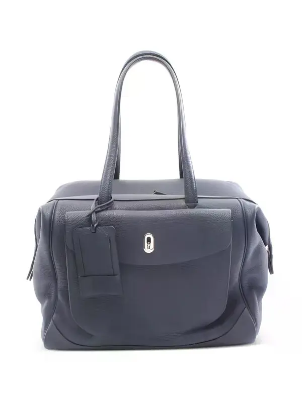 Hermès 35 Wallago Cabine Tote Bag - Blue