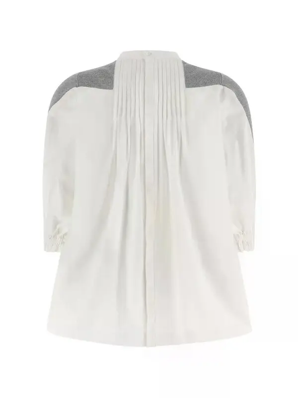 Sacai Asymmetric Hem Crew Neck Sweater