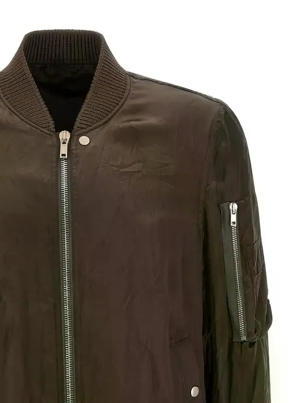 Rick Owens Classic Flight Bomber Jacket - Brown