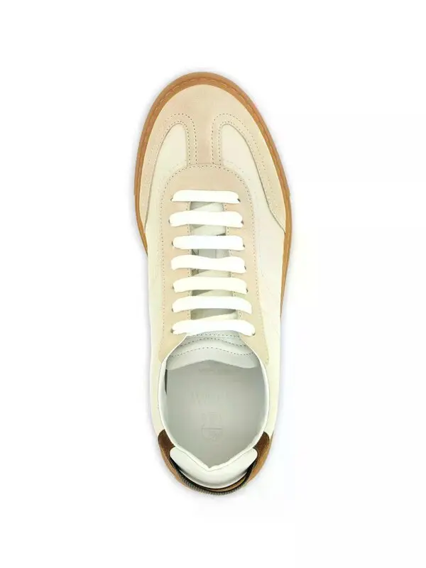 Brunello Cucinelli Lace-up Sneakers With Monile Detail