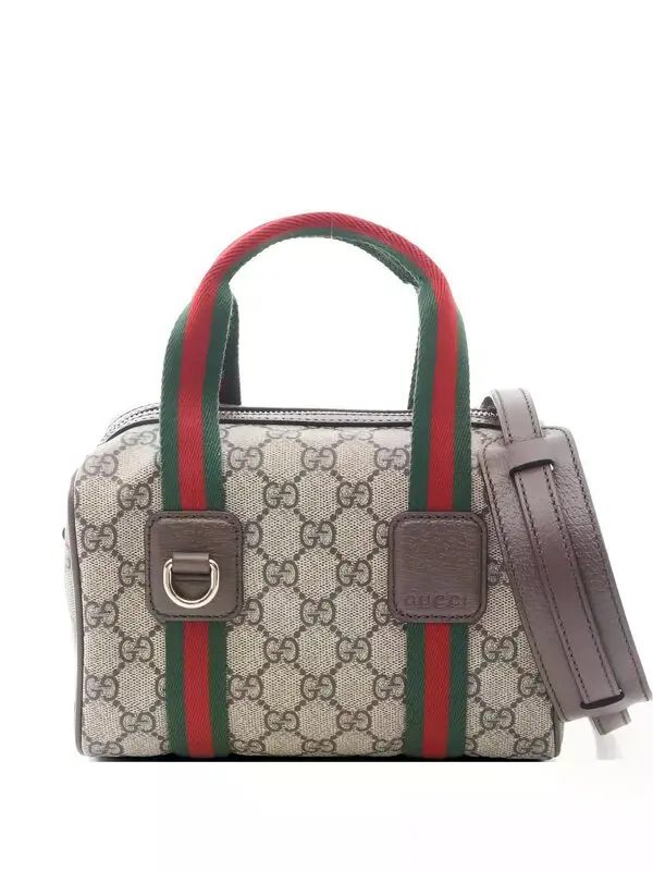 Gucci 1920s Mini Ophidia Gg Supreme Handbag - Neutrals