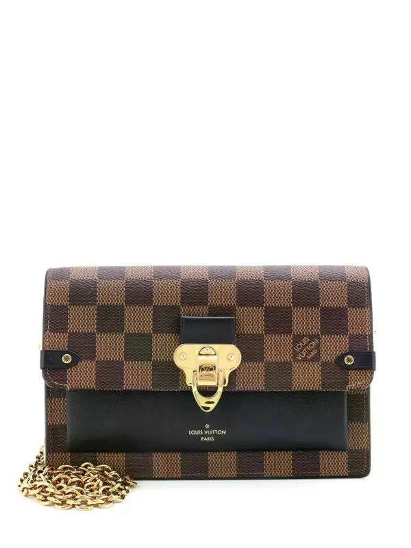 LOUIS VUITTON Vavin Chain Wallet Nm Damier - Brown