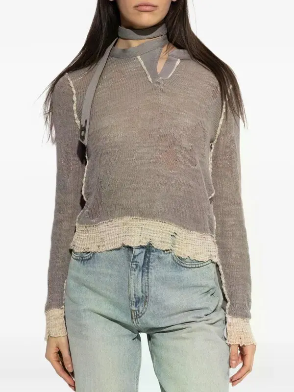 DIESEL® M-dracarina Frayed Knitted Sweater