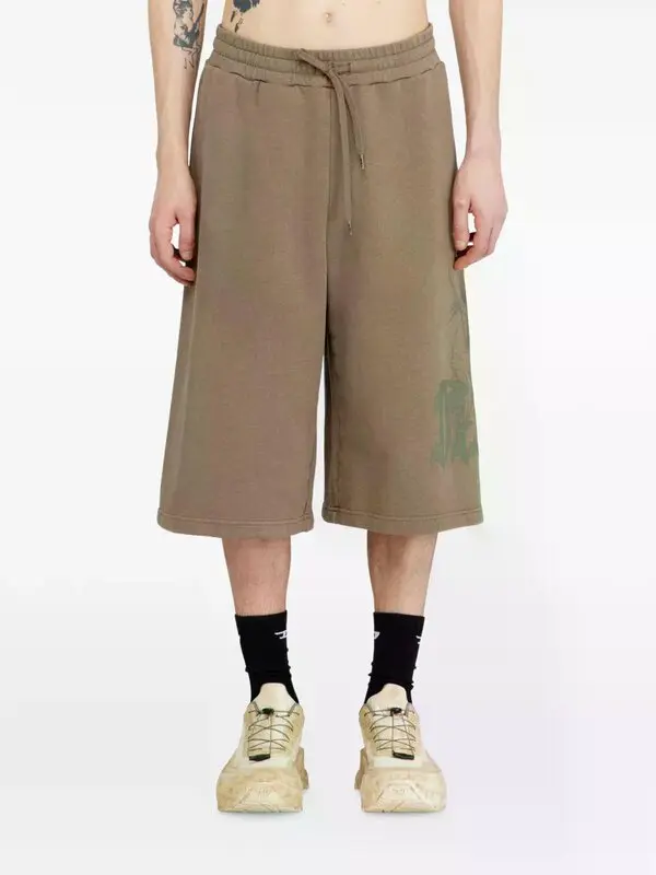 DIESEL® Graphic Print Drawstring Shorts