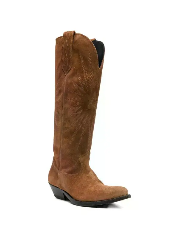 GOLDEN GOOSE Wish Star Patterned Suede Boots