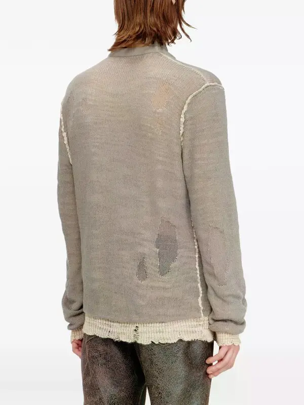 DIESEL® K-daianeris Sweater With Distressed Finish