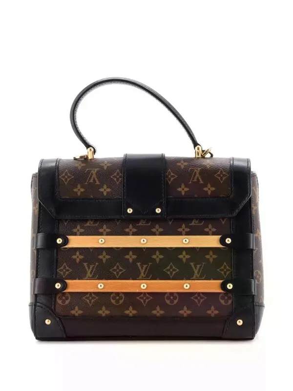 LOUIS VUITTON Trianon Monogram Canvas Pm Satchel - Black