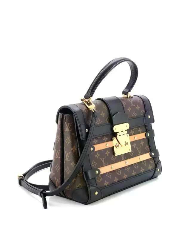 LOUIS VUITTON Trianon Monogram Canvas Pm Satchel - Black
