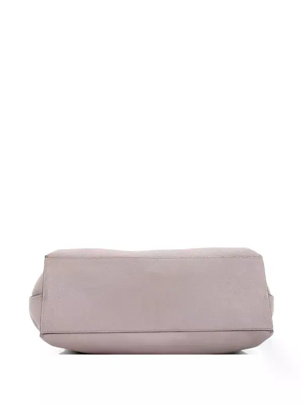 Gucci Bamboo Daily Top Handle Leather Satchel - Grey