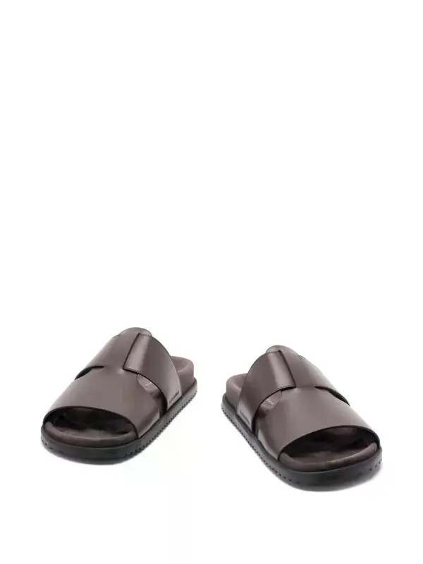 Dolce & Gabbana Logo Detail Open Toe Sandals - Brown