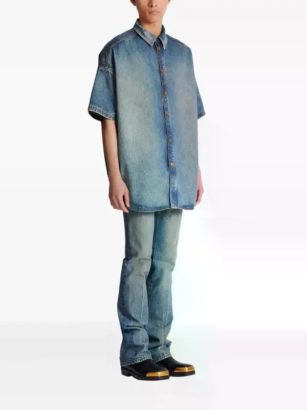 Balmain Buttoned Short-sleeve Shirt