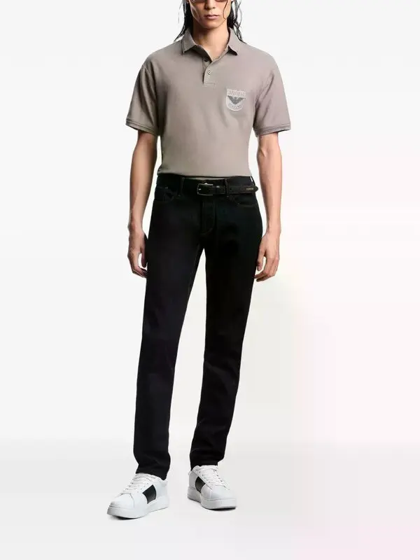 Emporio Armani Logo Patch Five-pocket Jeans