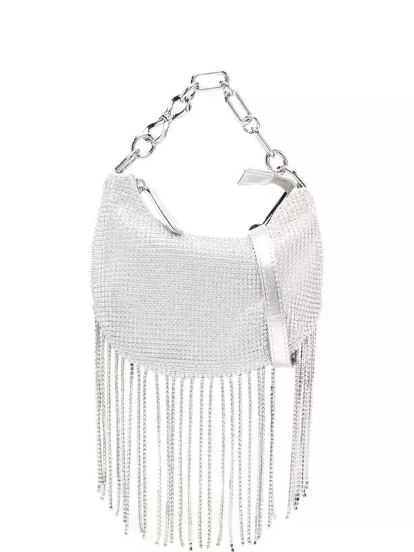 TWINSET Rhinestone Embellished Fringed Mini Bag