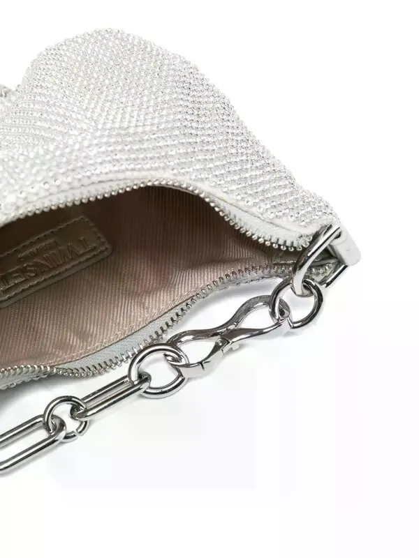 TWINSET Rhinestone Embellished Fringed Mini Bag