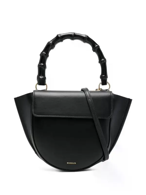 WANDLER Bamboo-handle Tote Bag - Black