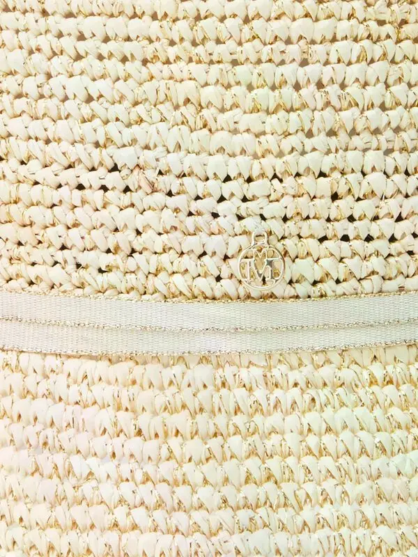 MAISON MICHEL Lila Ribbon Straw Hat - Neutrals