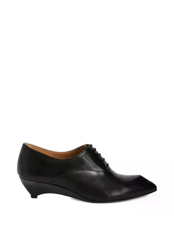 JIL SANDER Pointed-toe Lace-up Oxfords - Black