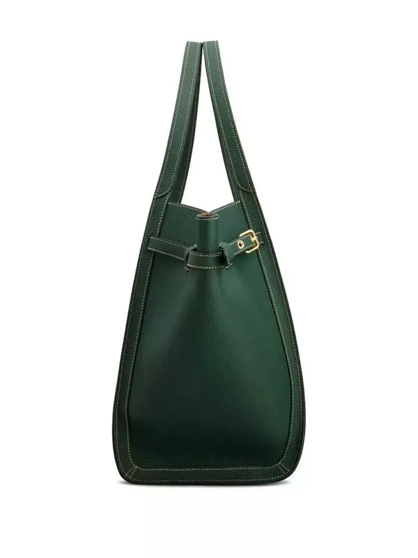 TOD'S Medium Timeless Tote Bag With Gold-tone Buckle - Green