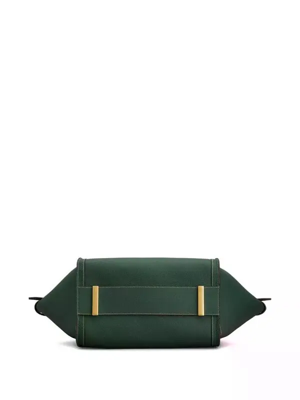 TOD'S Medium Timeless Tote Bag With Gold-tone Buckle - Green