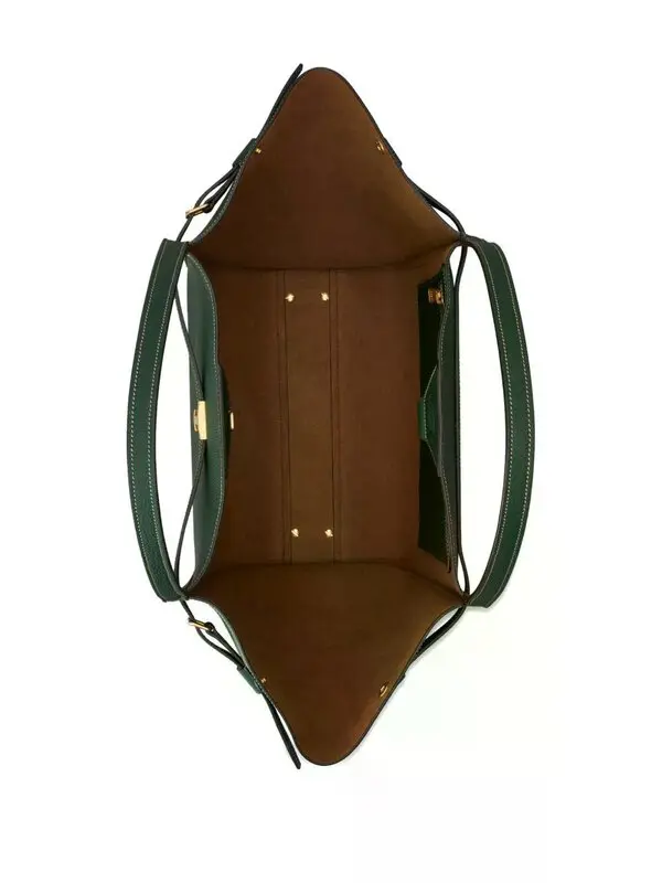 TOD'S Medium Timeless Tote Bag With Gold-tone Buckle - Green
