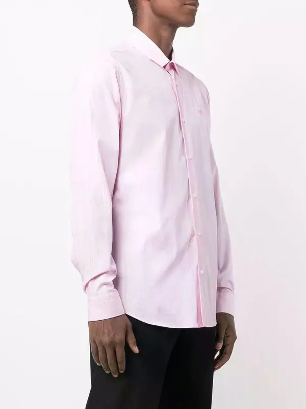 Philipp Plein Skull-embroidered Striped Shirt