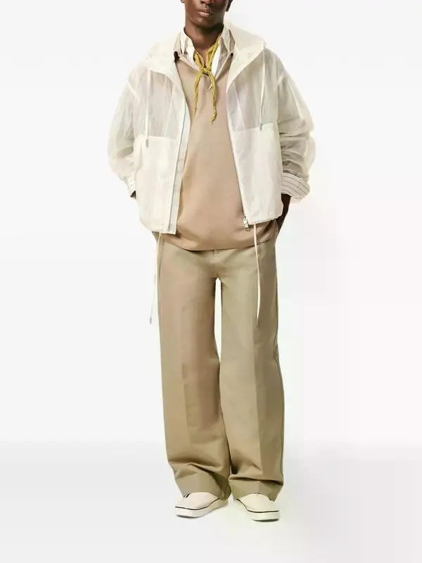AMI Paris Cotton Gabardine Baggy Trousers
