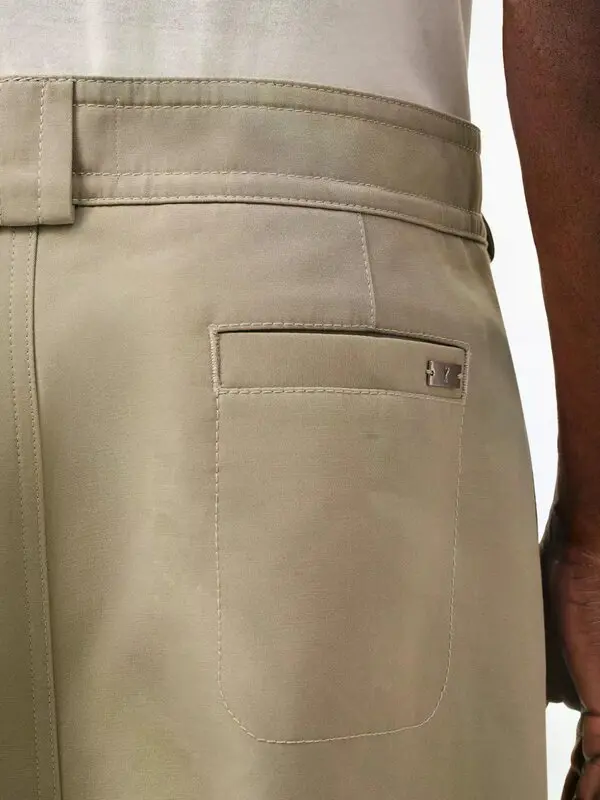 AMI Paris Cotton Gabardine Baggy Trousers