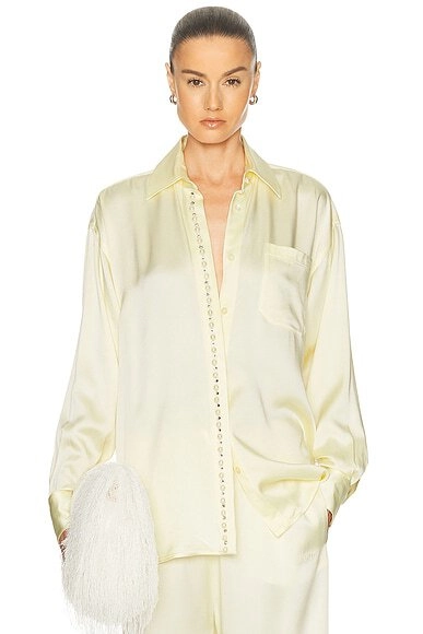 Stella McCartney Embellished Pearl Shirt - Buttermilk