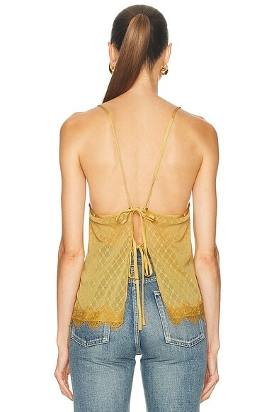 R13 Lace Trimmed Cami Top