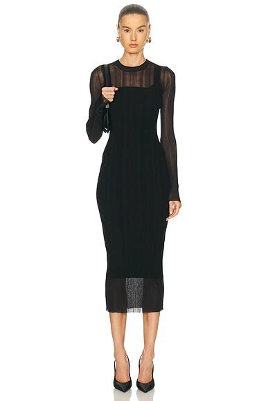 Sportmax Caro Knitted Dress - Black