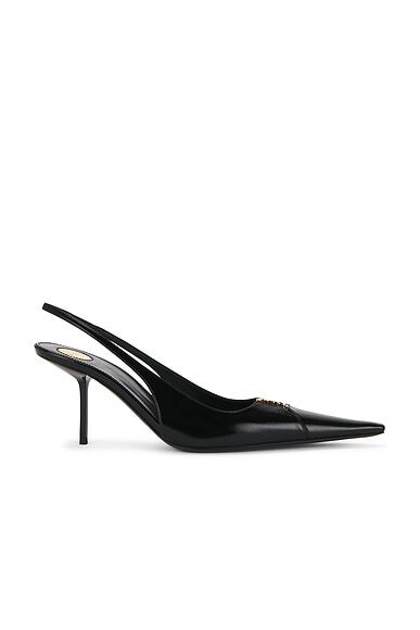 Saint Laurent Babylone Slingback Pump - Nero