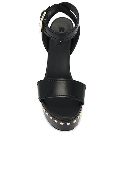 Givenchy Calfskin Leather Platform Sandals