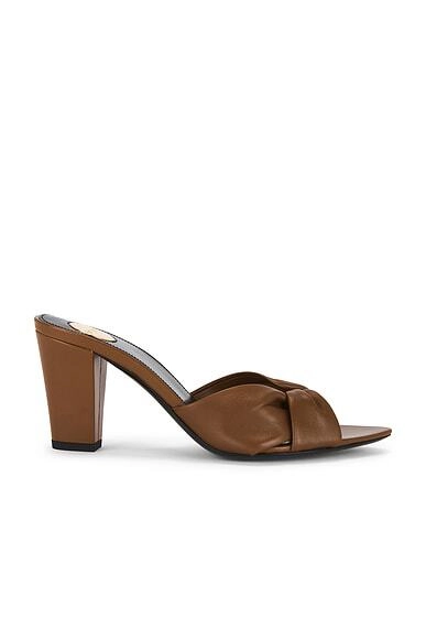 Saint Laurent Franciane Mule Sandal - Macadamia
