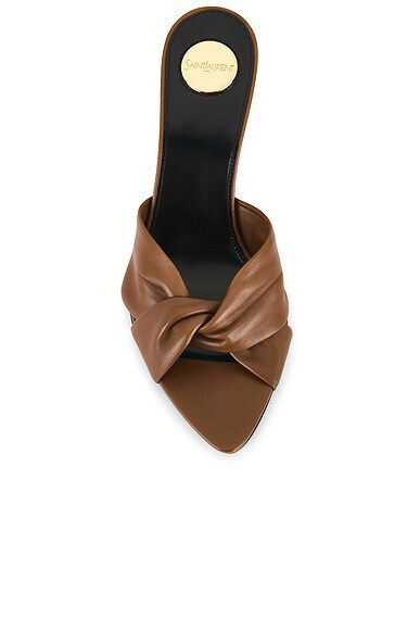 Saint Laurent Franciane Mule Sandal - Macadamia
