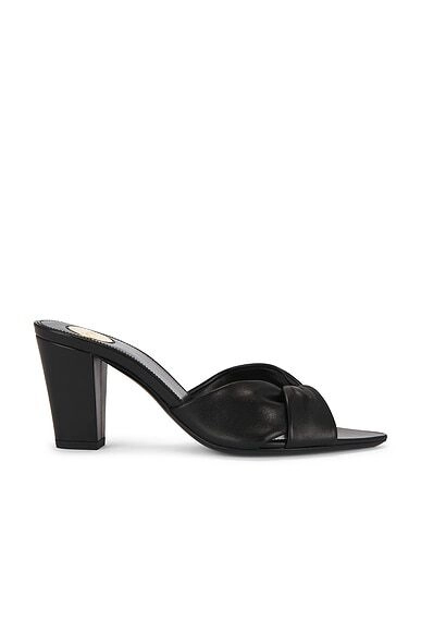 Saint Laurent Franciane Mule Sandal - Nero