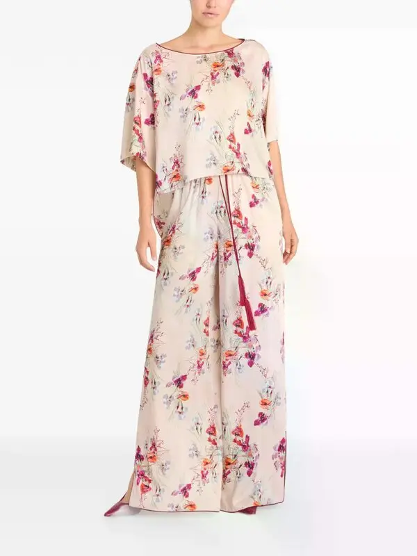 Cinq À Sept Floral Print Layered Blouse
