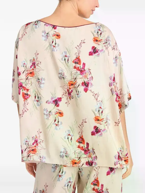 Cinq À Sept Floral Print Layered Blouse