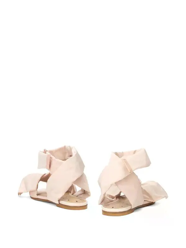 Red Valentino Bow Detail Flat Sandals - Pink