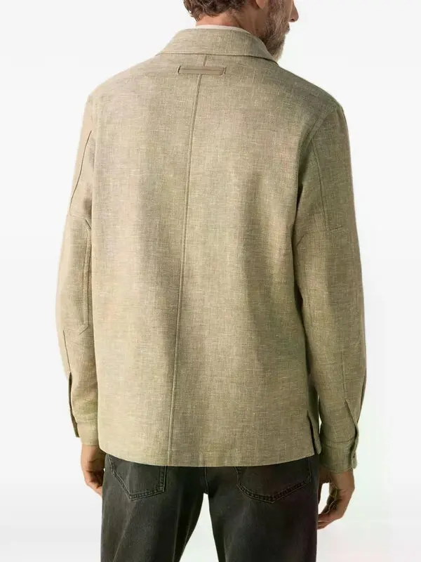 Zegna Chest Pocket Shirt Jacket - Neutrals