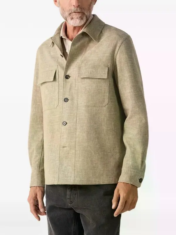 Zegna Chest Pocket Shirt Jacket