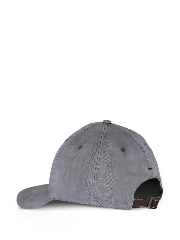 Brunello Cucinelli Linen Baseball Cap - Grey