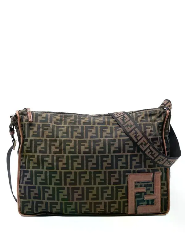 Fendi Zucca Canvas Crossbody Bag - Brown